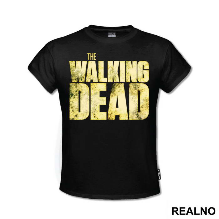 YELLOW TEXT LOGO - THE WALKING DEAD - MAJICA