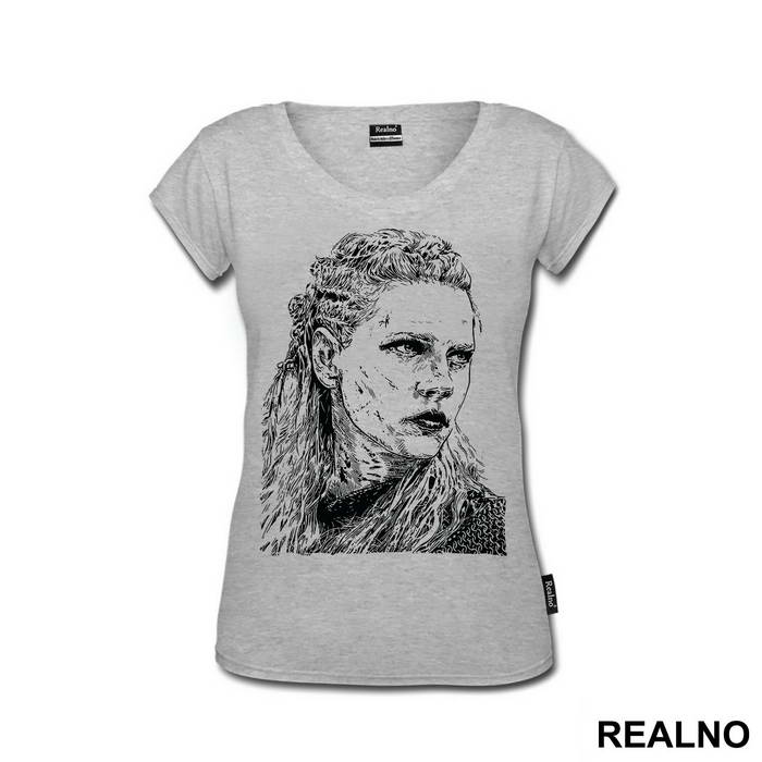 LAGERTHA - BLACK DOTS - VIKINGS - MAJICA