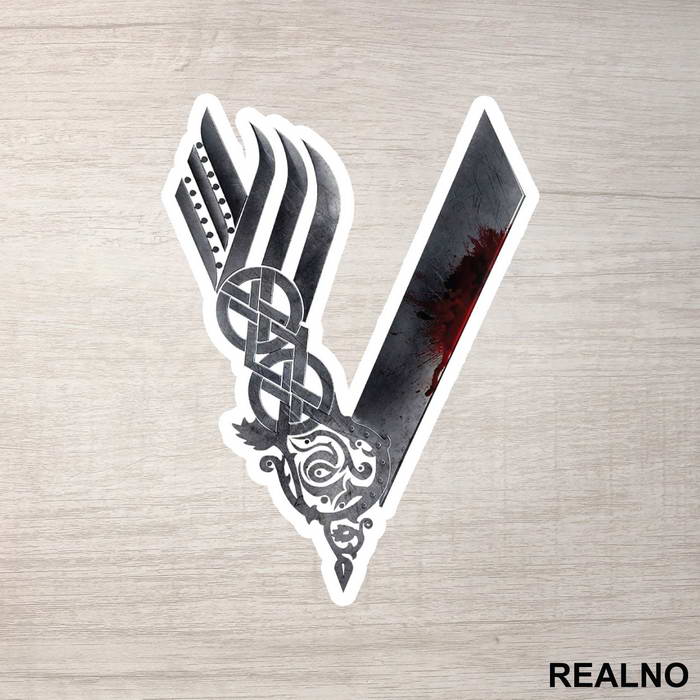 LOGO - VIKINGS - NALEPNICA