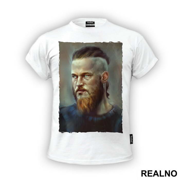 RAGNAR LOTHBROK - COLORFUL PORTRAIT - VIKINGS - MAJICA
