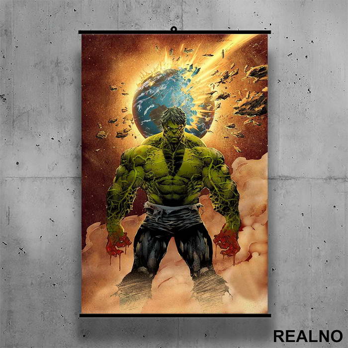 BLOODY HANDS - HULK - AVENGERS - POSTER SA NOSAČEM