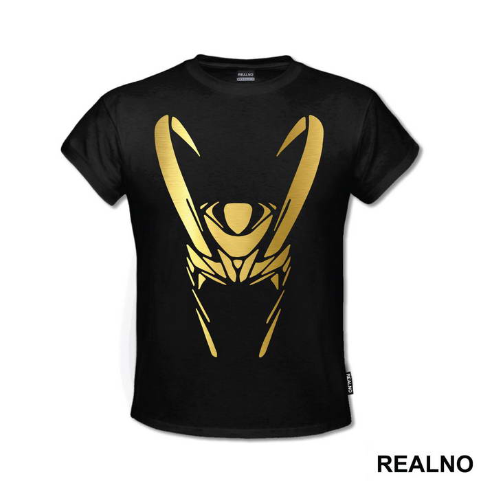 GOLDEN HELMET - OUTLINE - LOKI - AVENGERS - MAJICA
