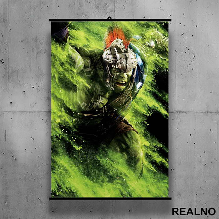 GREEN DUST - HULK - AVENGERS - POSTER SA NOSAČEM