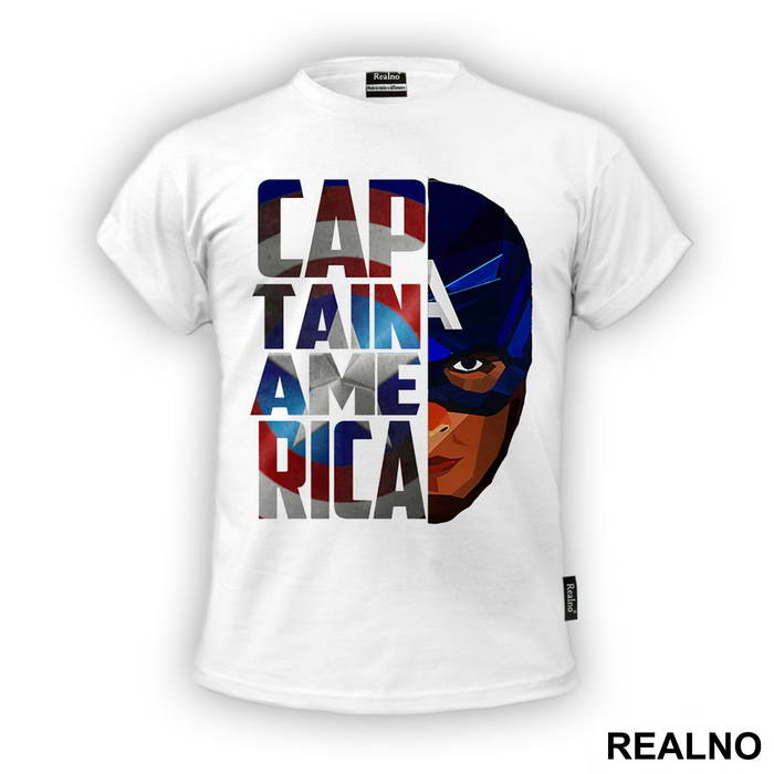 HEAD - CAPTAIN AMERICA - AVENGERS - MAJICA