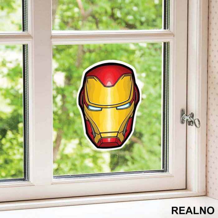 HEAD DRAWING - IRON MAN - AVENGERS - NALEPNICA