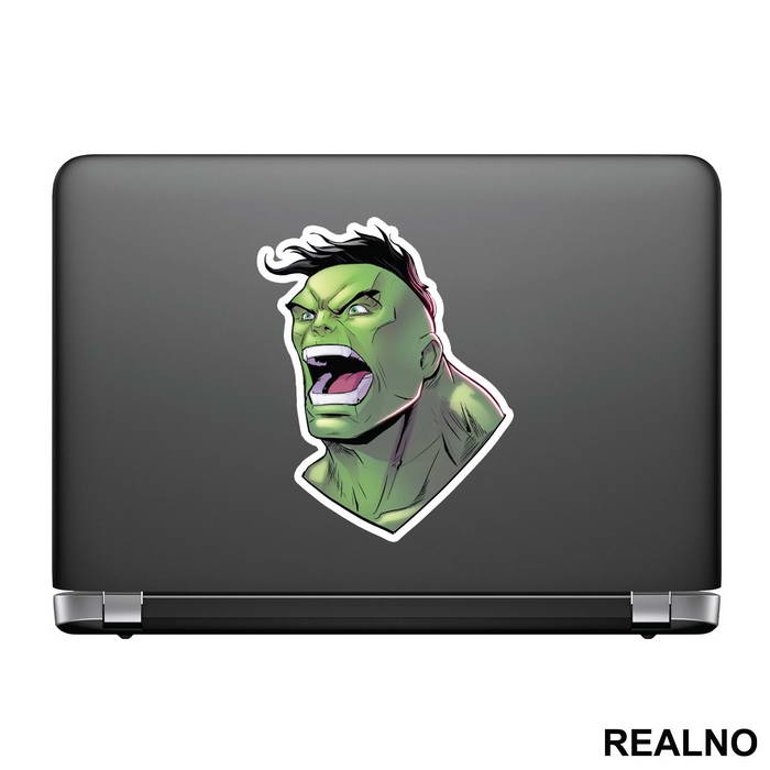 HEAD ILLUSTRATION - HULK - AVENGERS - NALEPNICA