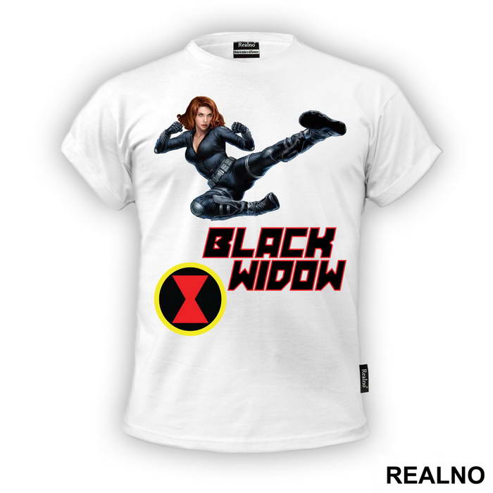 LOGO - BLACK WIDOW - AVENGERS - MAJICA