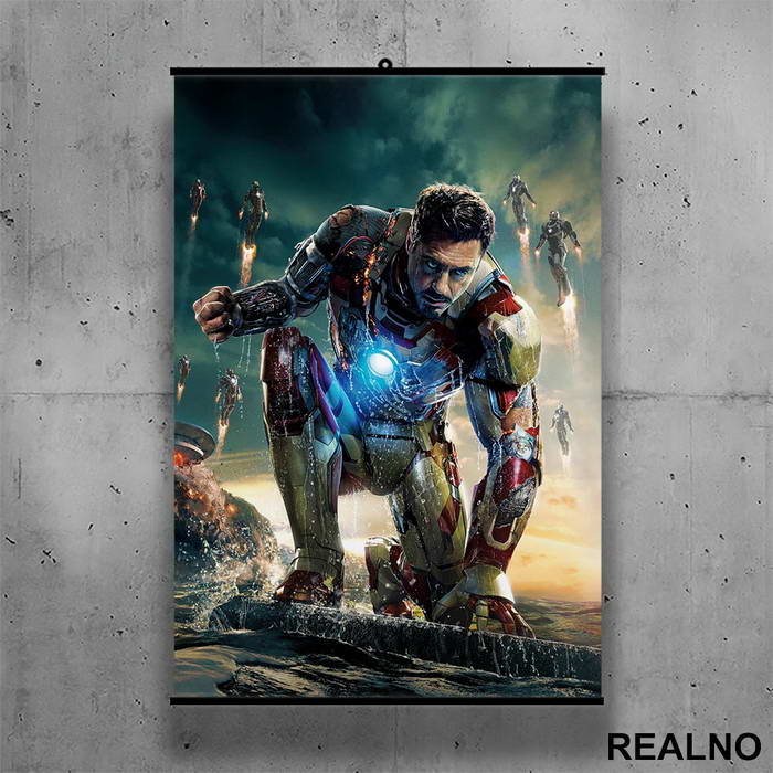 READY - IRON MAN - AVENGERS - POSTER SA NOSAČEM