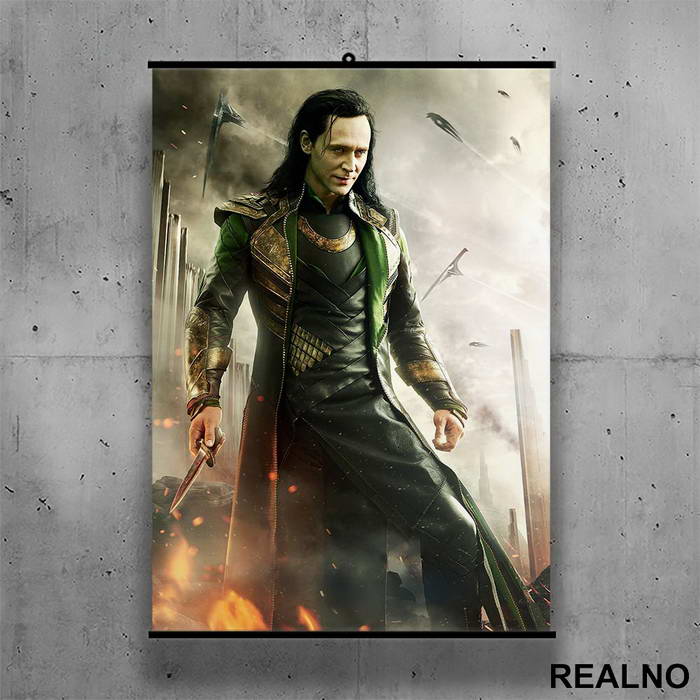 READY - LOKI - AVENGERS - POSTER SA NOSAČEM