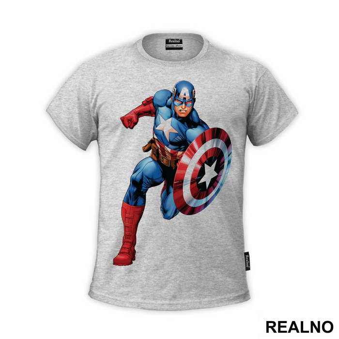 RUNNING - CAPTAIN AMERICA - AVENGERS - MAJICA