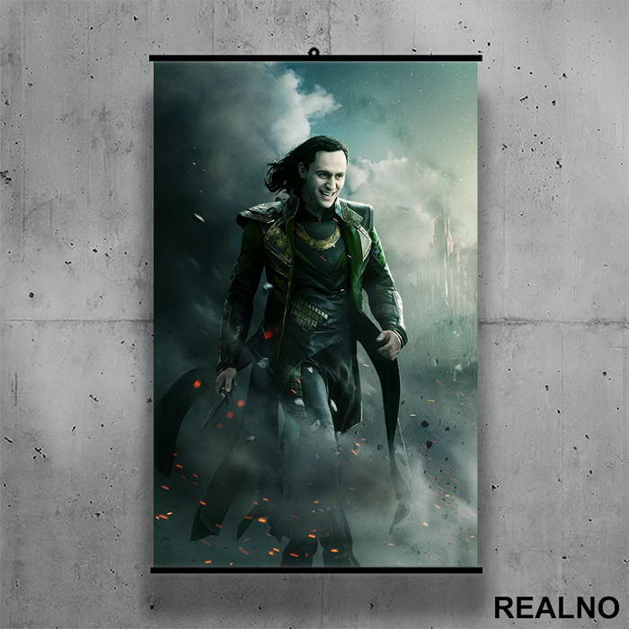 SPARKS - LOKI - AVENGERS - POSTER SA NOSAČEM