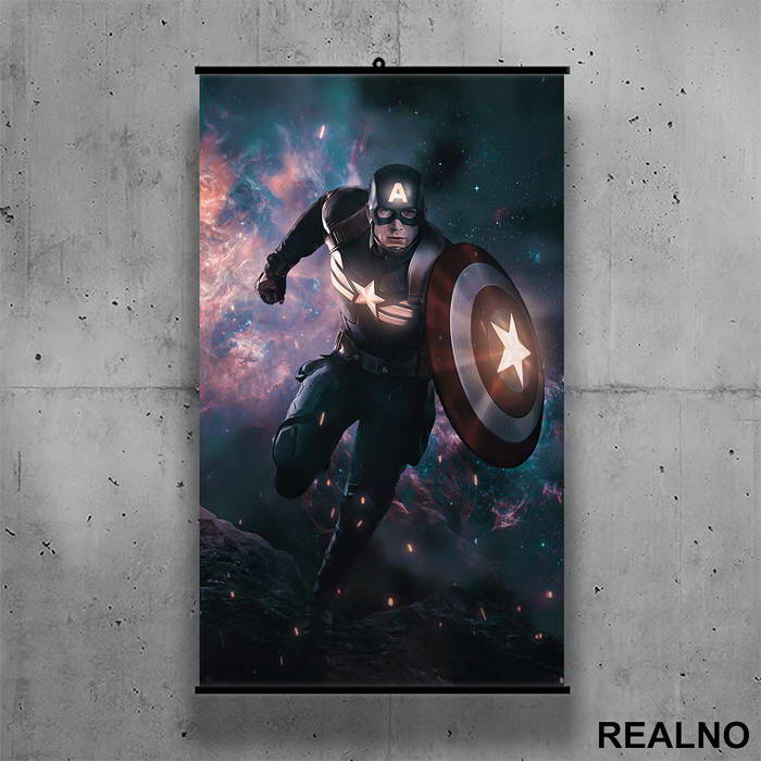 UNIVERSE - CAPTAIN AMERICA - AVENGERS - POSTER SA NOSAČEM