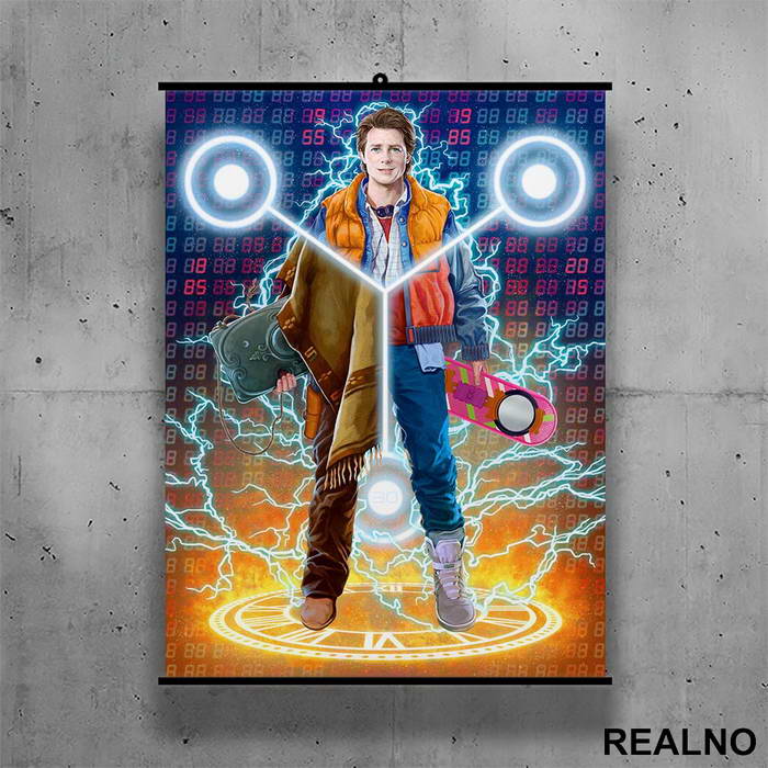 SPLIT - BACK TO THE FUTURE - POSTER SA NOSAČEM