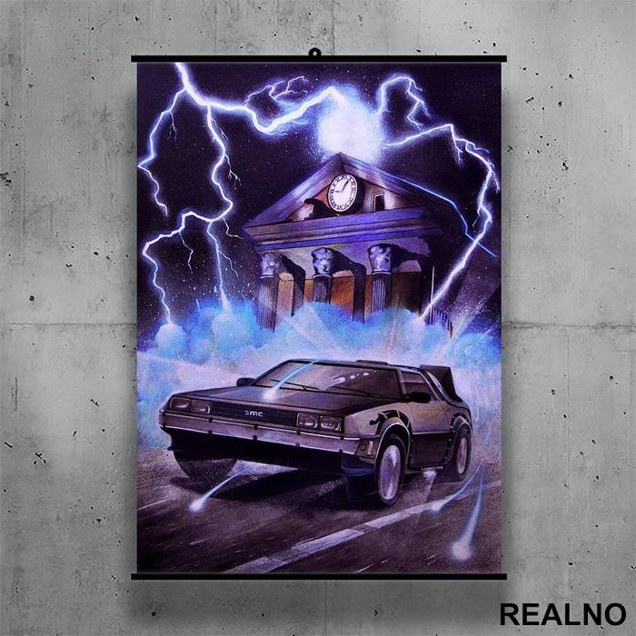 THUNDER - BACK TO THE FUTURE - POSTER SA NOSAČEM