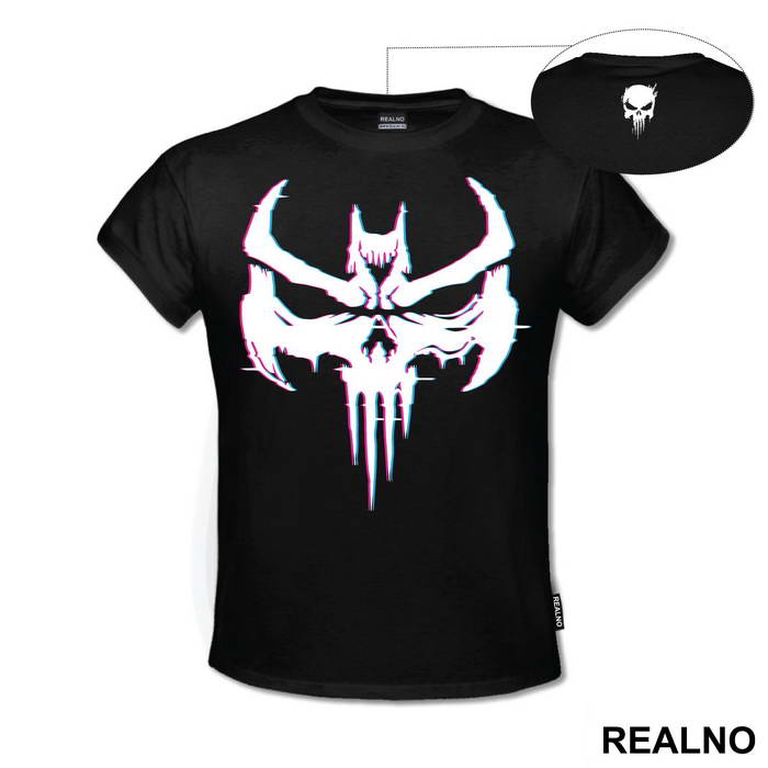 BATSKULL LOGO - PUNISHER - MAJICA