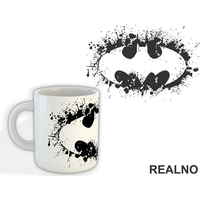 BURSTING BLACK LOGO - BATMAN - ŠOLJA