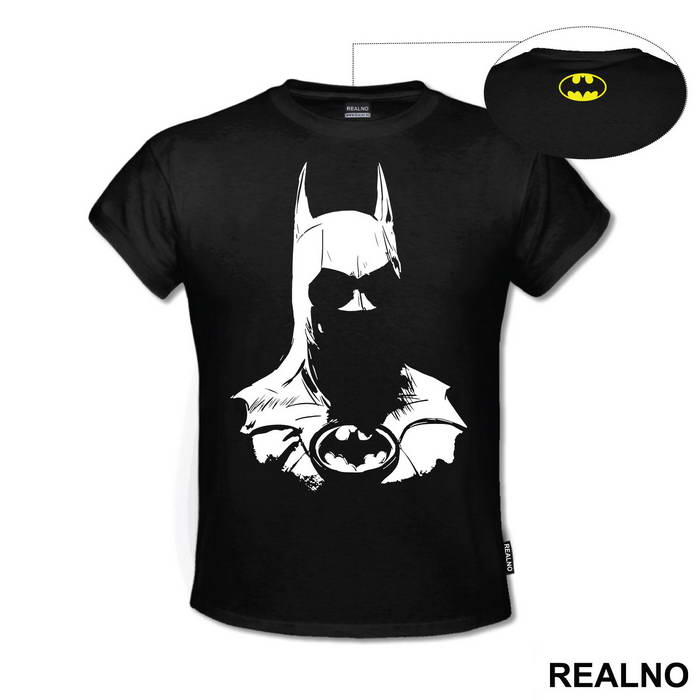 COWL SILHOUETTE - BATMAN - MAJICA