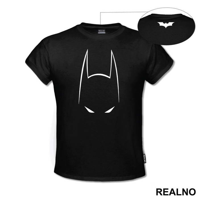 HEAD OUTLINE - BATMAN - MAJICA