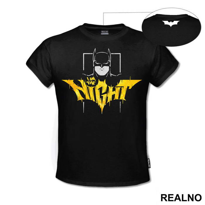 I AM THE NIGHT - YELLOW TEXT - BATMAN - MAJICA