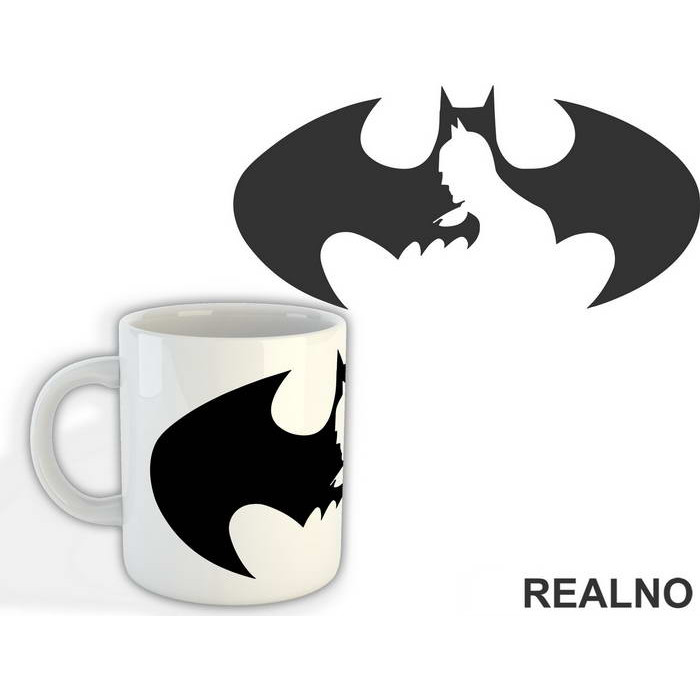 LOGO AND FIGURE - BATMAN - ŠOLJA