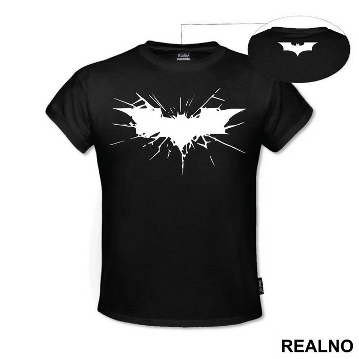 SHATTERED LOGO - BATMAN - MAJICA