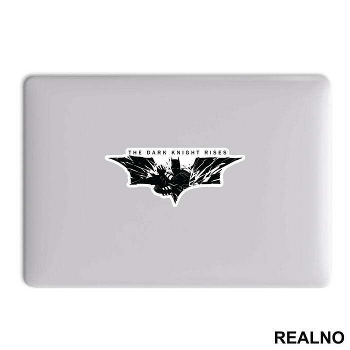 THE DARK KNIGHT RISES FROM THE LOGO - BATMAN - NALEPNICA