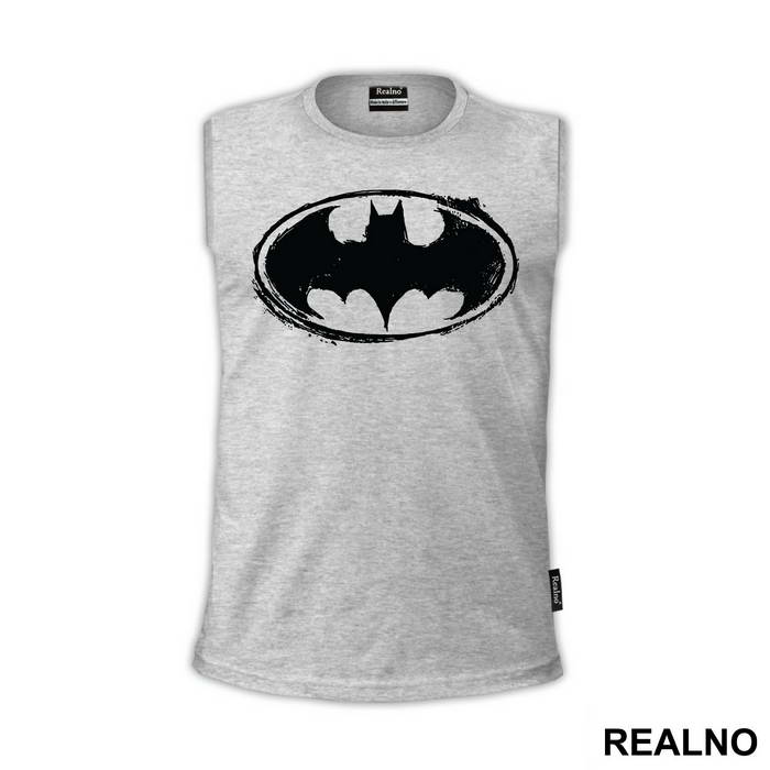 WHITE LOGO - BATMAN - MAJICA