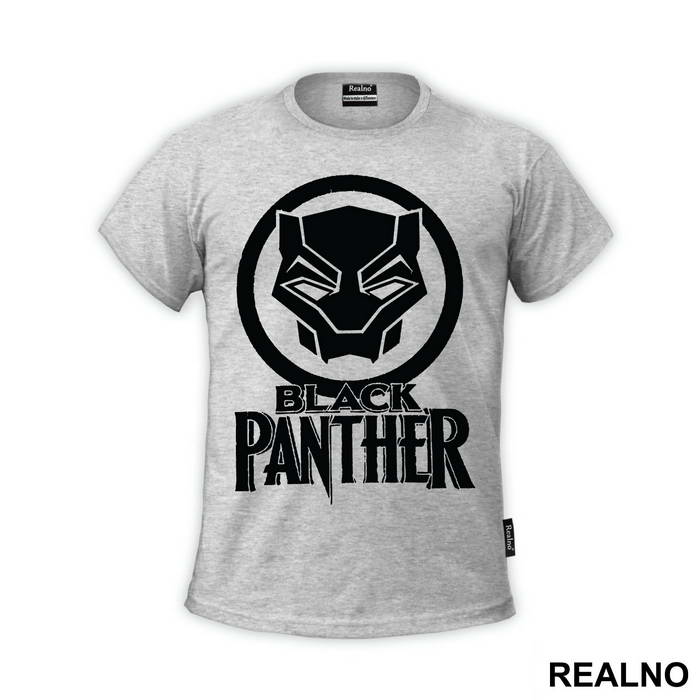 CIRCLED LOGO - BLACK PANTHER - MAJICA