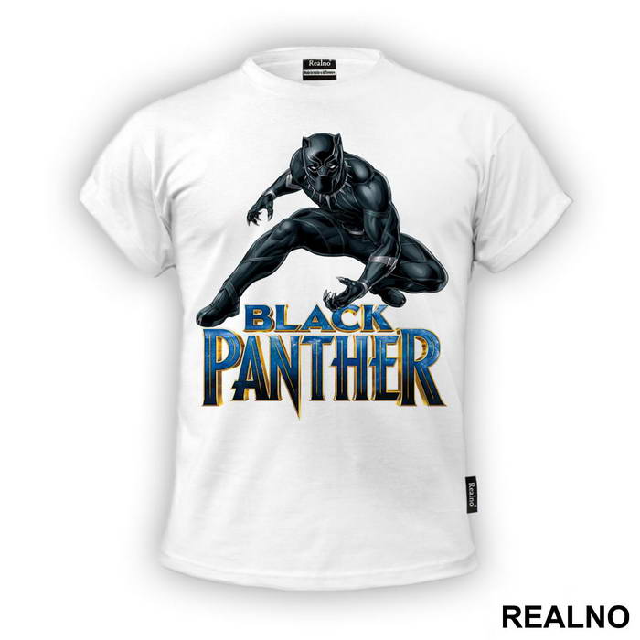 COMIC LOGO - BLACK PANTHER - MAJICA