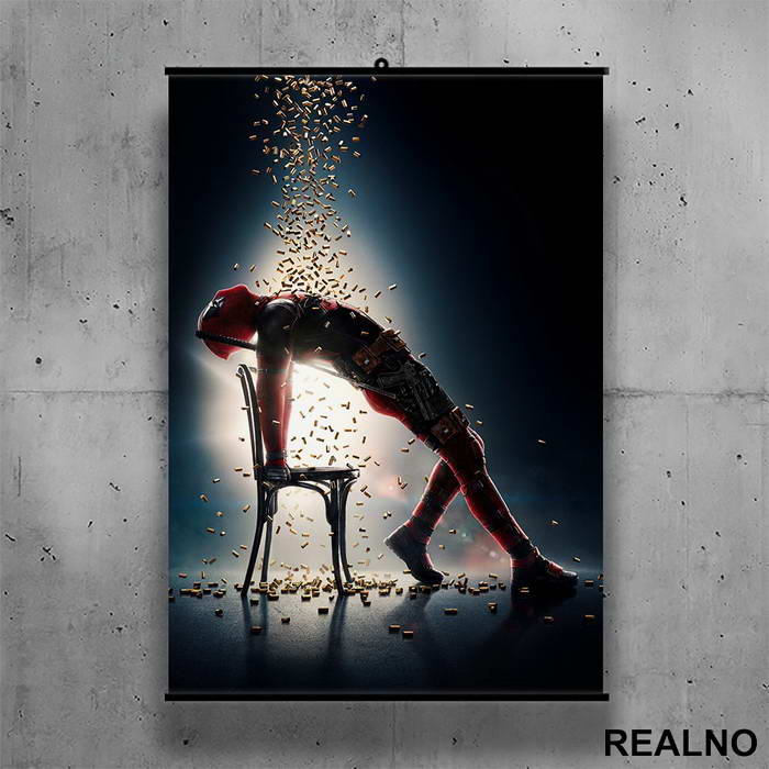 BULLET RAIN - DEADPOOL - POSTER SA NOSAČEM