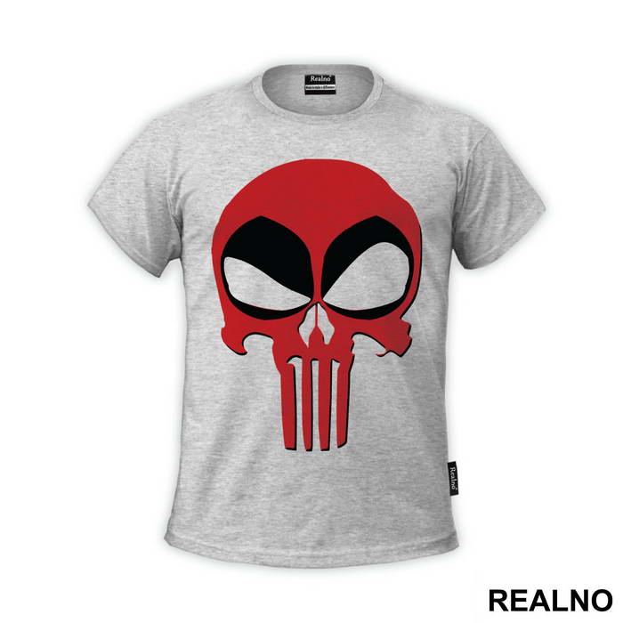 DEADPOOL - PUNISHER - LOGO CROSSOVER - MAJICA