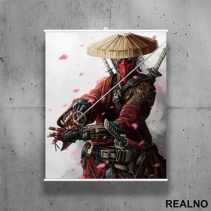 SAMURAI - DEADPOOL - POSTER SA NOSAČEM