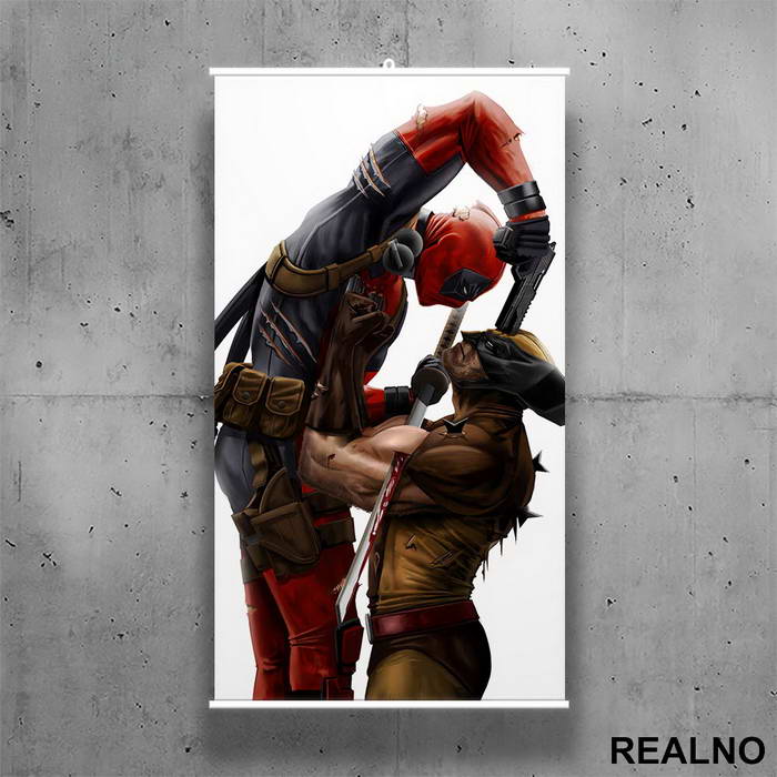 WOLVERINE - DEADPOOL - POSTER SA NOSAČEM