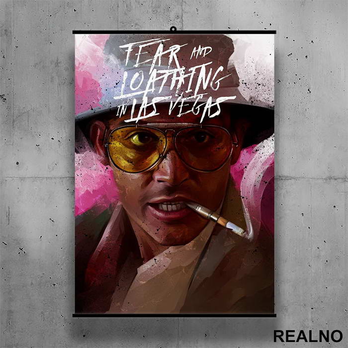 PORTRAIT - FEAR AND LOATHING IN LAS VEGAS - POSTER SA NOSAČEM