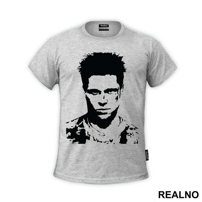 TYLER DURDEN - BLACK DRAWING - FIGHT CLUB - MAJICA