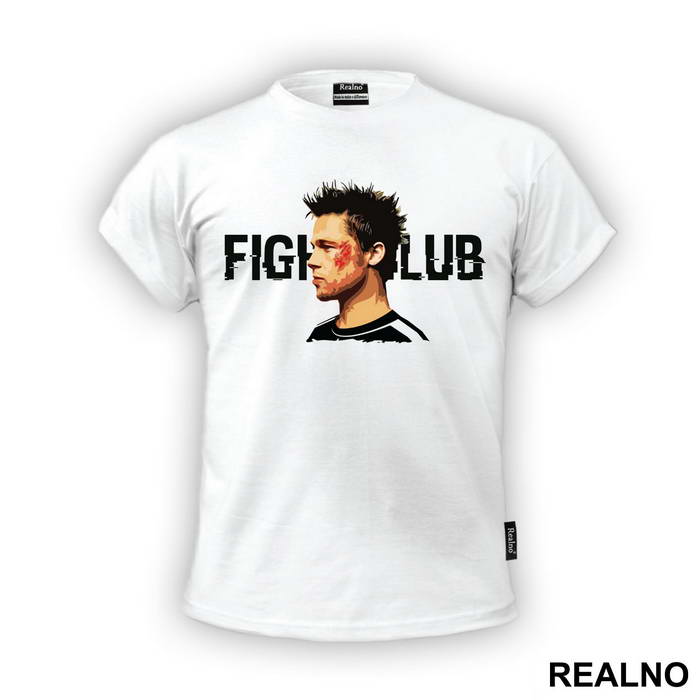 TYLER DURDEN AND LOGO - FIGHT CLUB - MAJICA