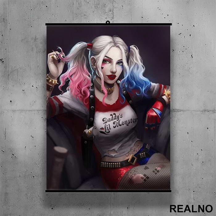 DADDY'S LIL MONSTER - HARLEY QUINN - POSTER SA NOSAČEM