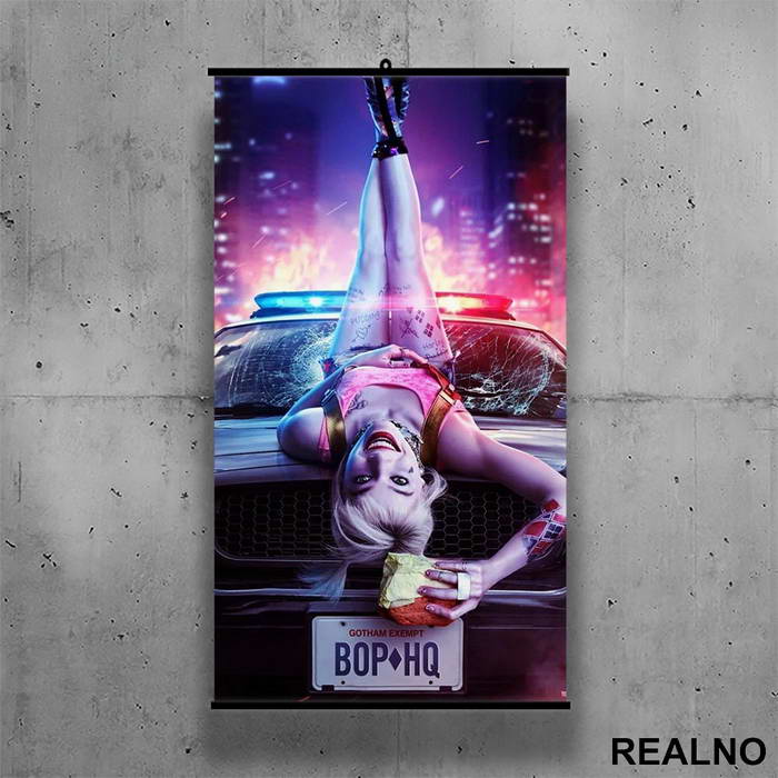 ON THE CAR - HARLEY QUINN - POSTER SA NOSAČEM