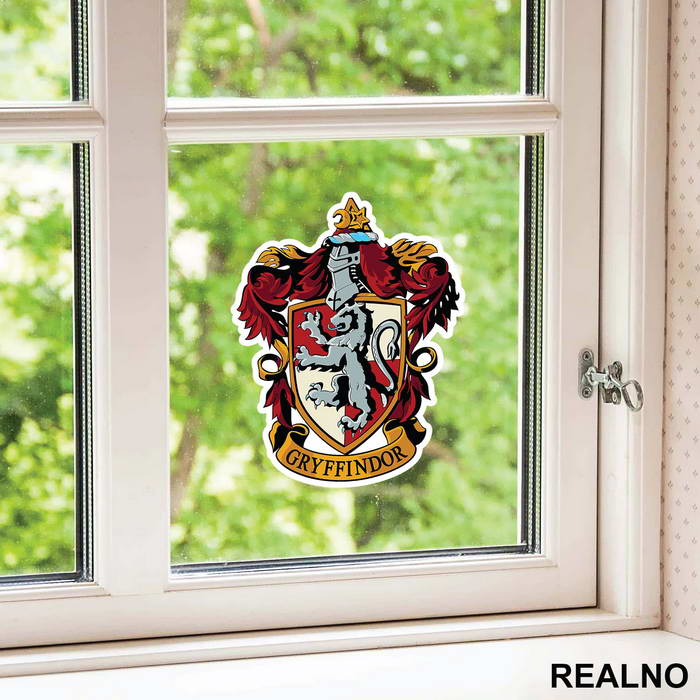 GRYFFINDOR LOGO - HARRY POTTER - NALEPNICA