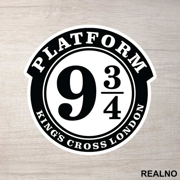 PLATFORM 9 3/4 - HARRY POTTER - NALEPNICA