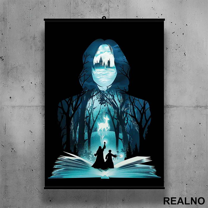 PROFESSOR SEVERUS SNAPE DOUBLE EXPOSURE - HARRY POTTER - POSTER SA NOSAČEM