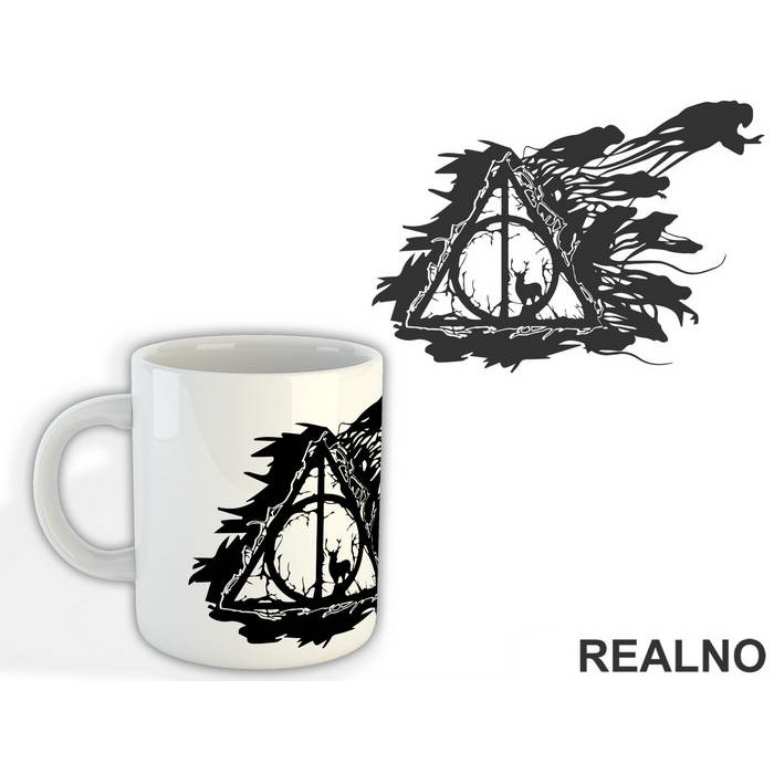 THE DEATHLY HALLOWS PETRONUS AND DEMENTORS - HARRY POTTER - ŠOLJA