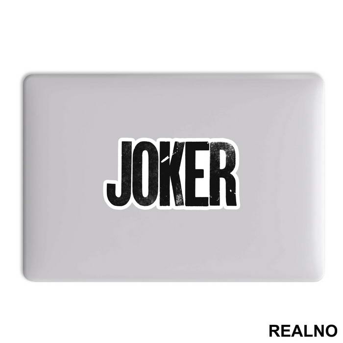 TEXT LOGO - JOKER - NALEPNICA