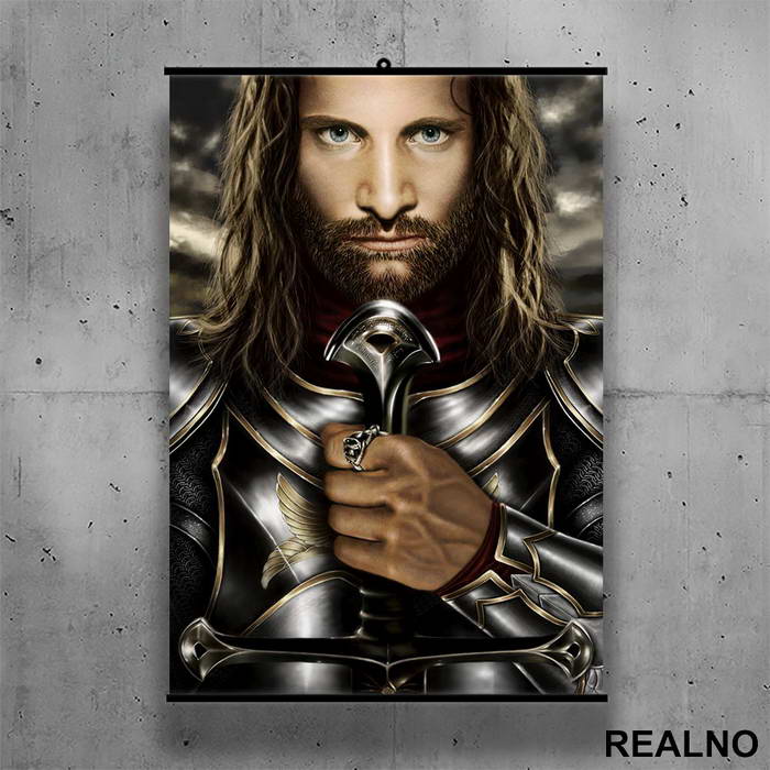 ARAGORN - LORD OF THE RINGS - LOTR - POSTER SA NOSAČEM