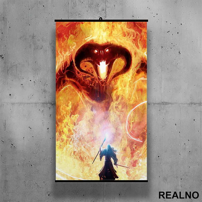 BALROG - LORD OF THE RINGS - LOTR - POSTER SA NOSAČEM