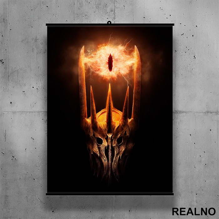 EYE OF SAURON - LORD OF THE RINGS - LOTR - POSTER SA NOSAČEM