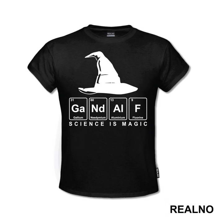 GANDALF - SCIENCE IS MAGIC - LORD OF THE RINGS - LOTR - MAJICA