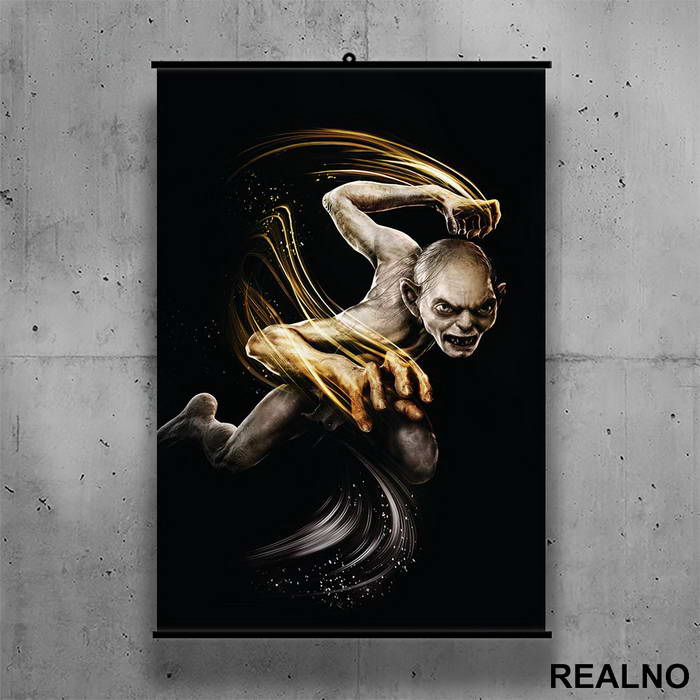 GOLLUM - LORD OF THE RINGS - LOTR - POSTER SA NOSAČEM