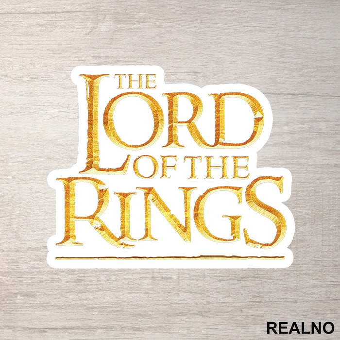 MOVIE TITLE - LORD OF THE RINGS - NALEPNICA