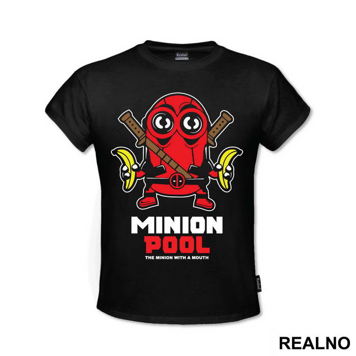 DEADPOOL HOLDING BANANAS - MINIONS - MAJICA